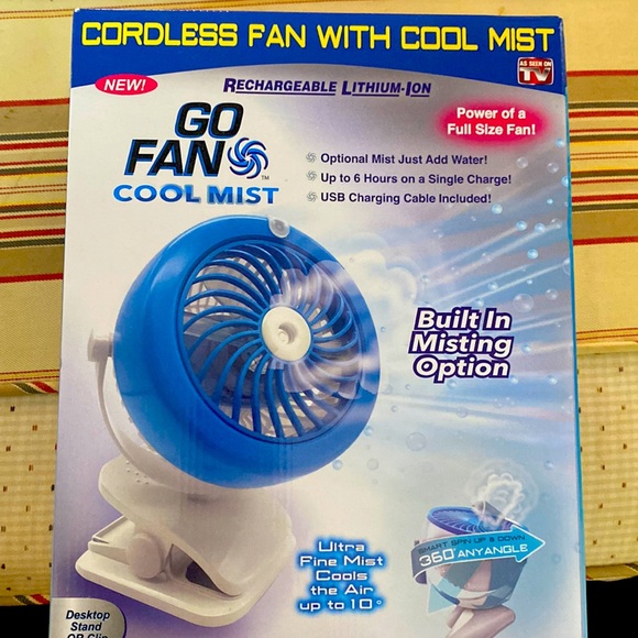 Lithium | VR, AR & Accessories | Lithium Power Cordless Fan With Cool ...